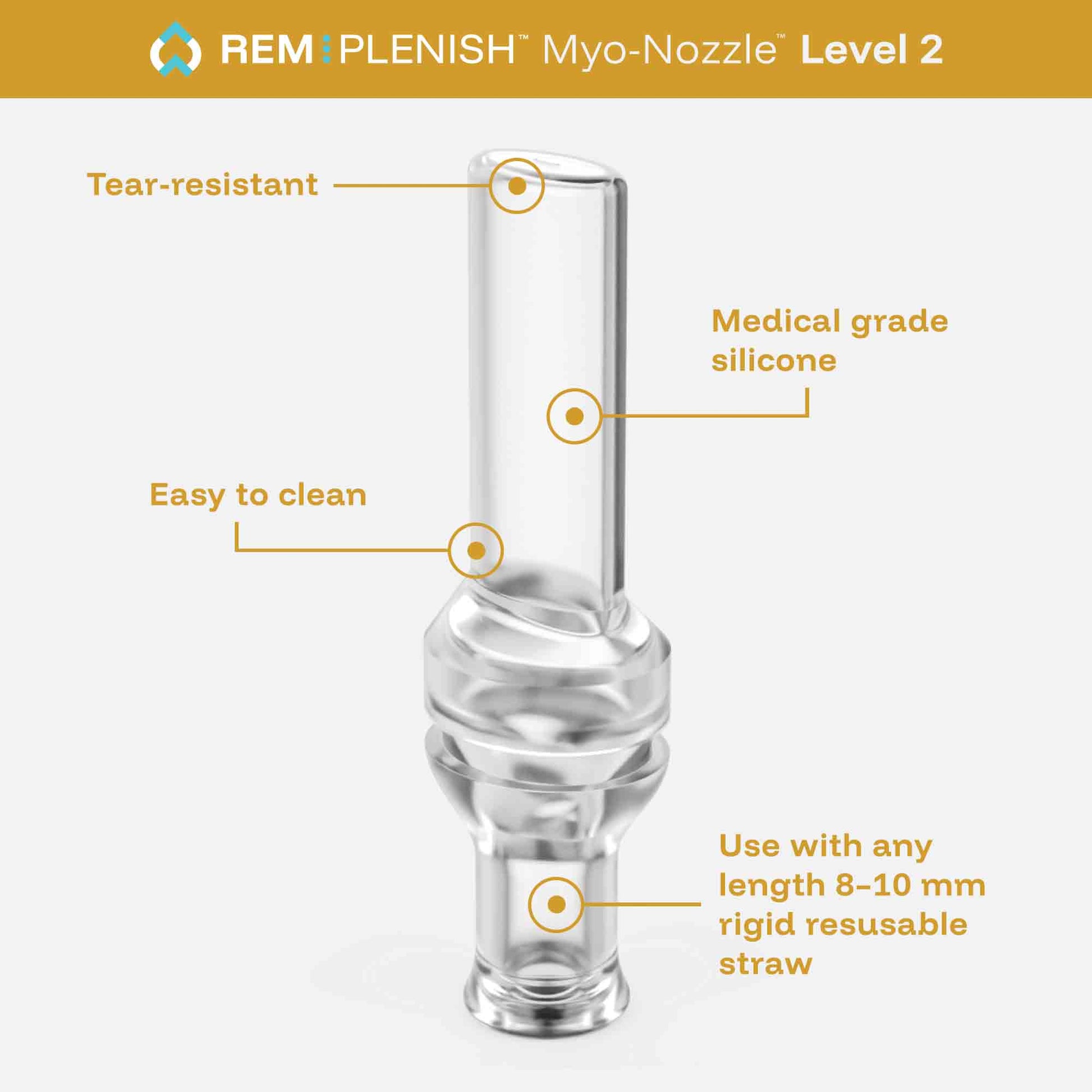 REMplenish Myo-Nozzle & 26oz Steel Bottle Kit | Daily Airway Therapy